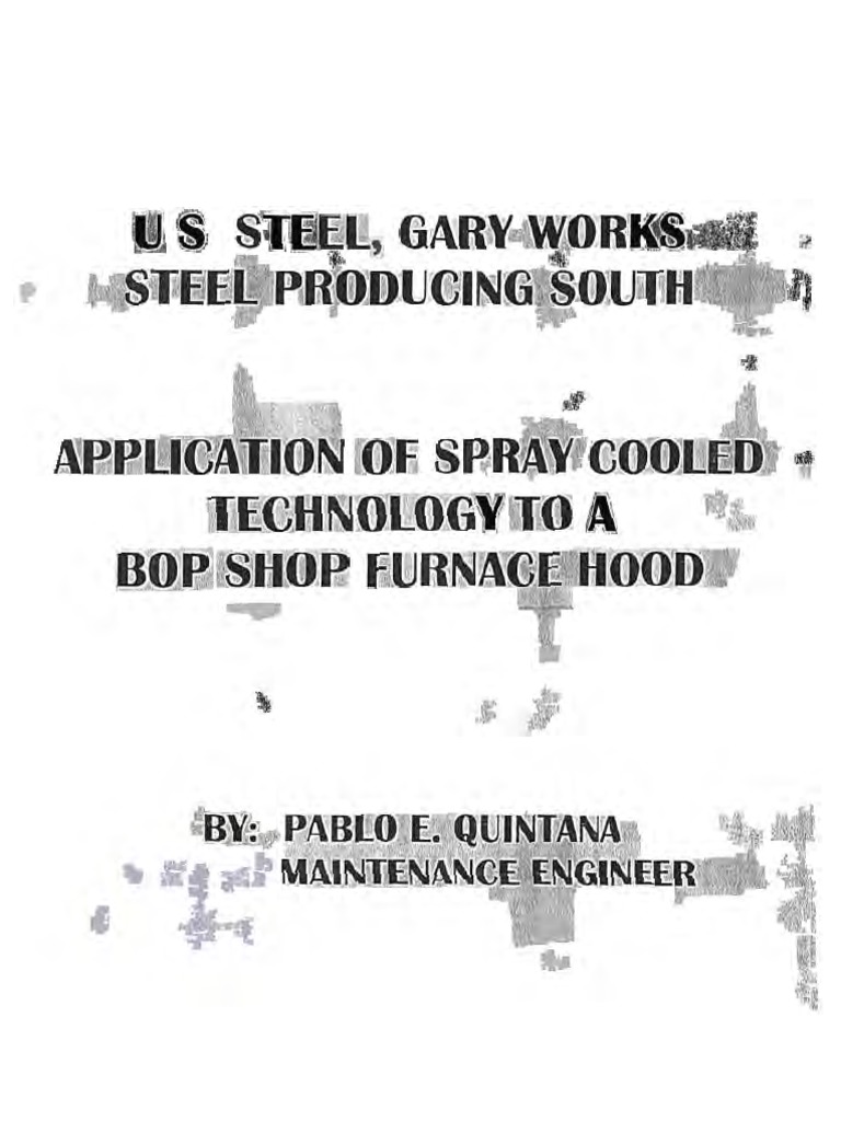 Application of Spray Cooled Technology To A Bop Shop Furnace Hood | PDF ...