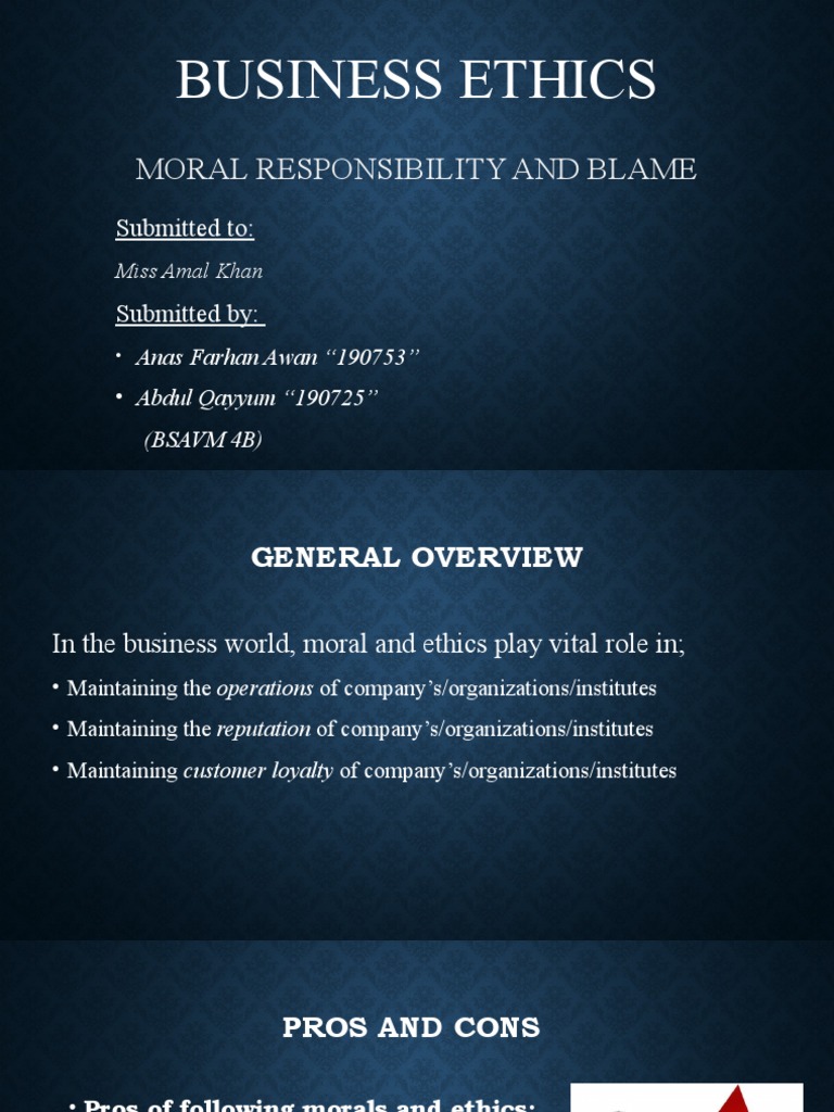 Business Ethics (Final Project) | PDF | Food And Drink