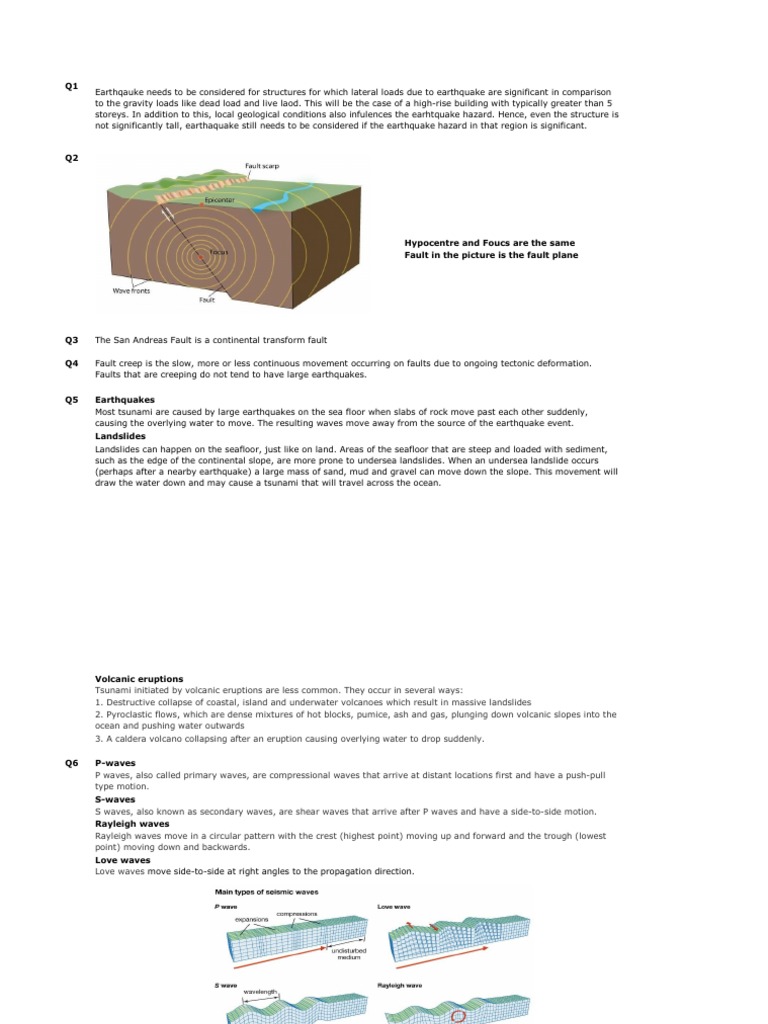 Seismic Design of Structures - Assignment 1 | PDF | Earthquakes | Tsunami