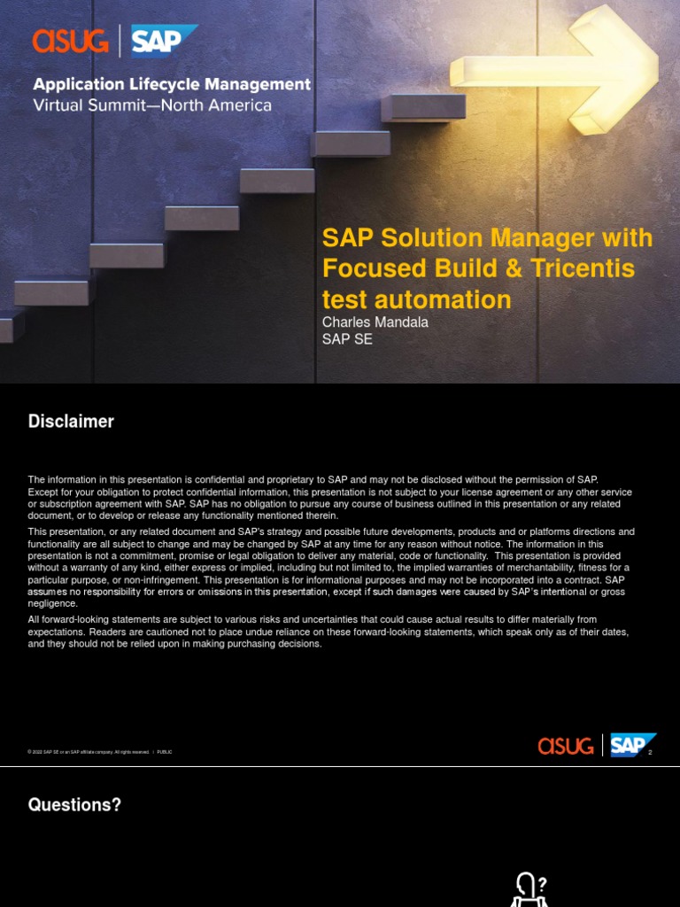 SAP Solution Manager With Focused Build Tricentis Test Automation | PDF ... SAP Solution Manager With Focused Build Tricentis Test Automation | PDF ...