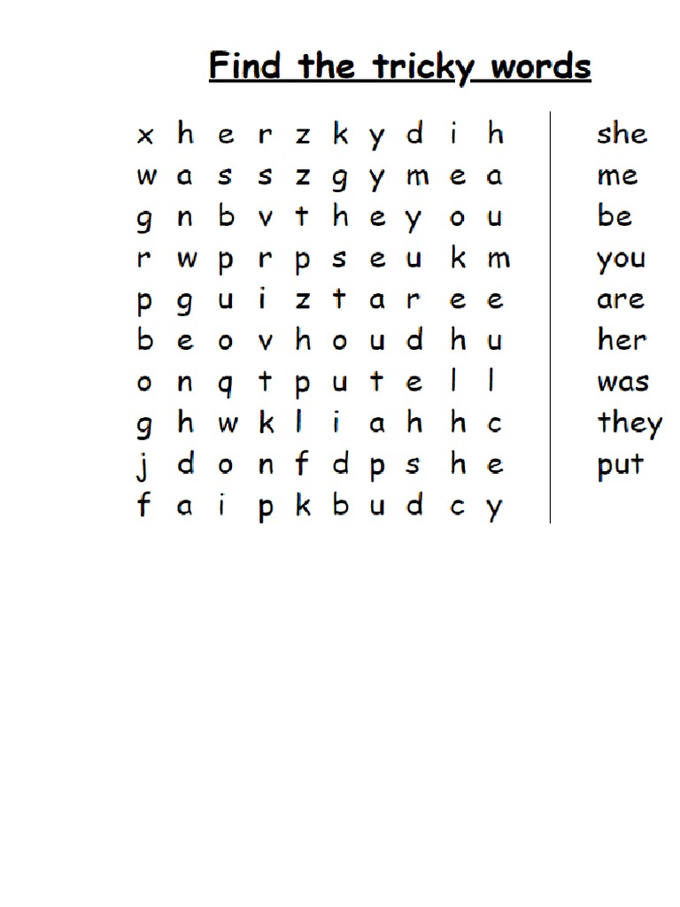 Tricky Word Search 2 | PDF