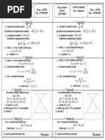 Exercices d'équations 1AC corrigés | PDF