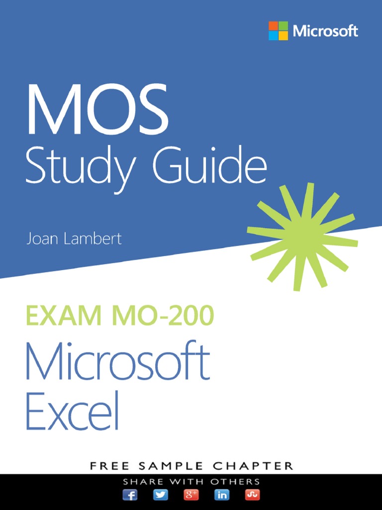 MOS EXCEL 2019 Study Guide | PDF | Microsoft Excel | Microsoft Windows