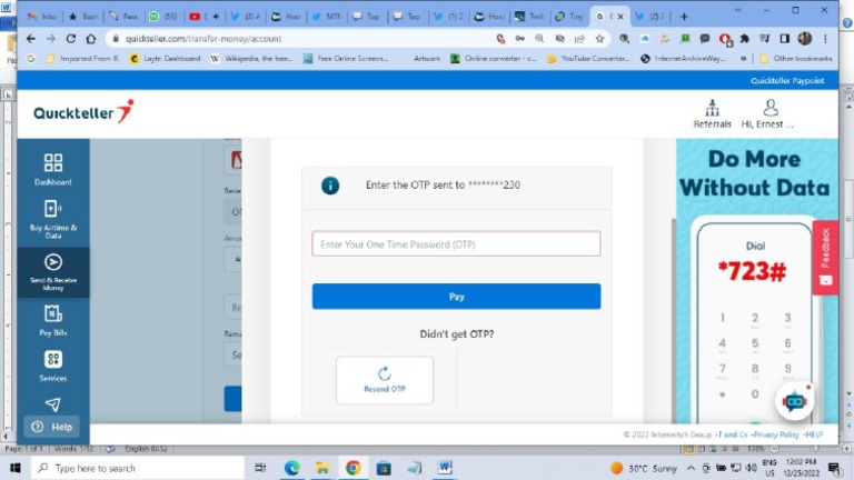 Quickteller Transfer Without OTP Generation | PDF
