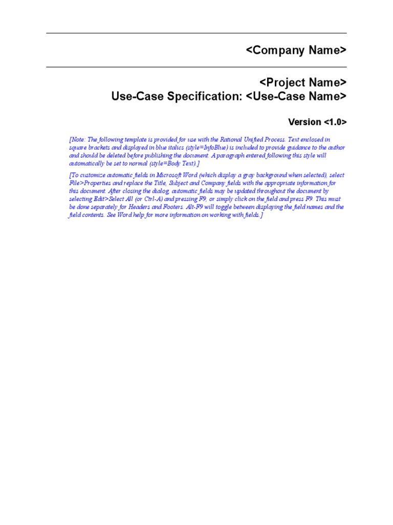 Use Case Specification Pdf Use Case Systems Engineering