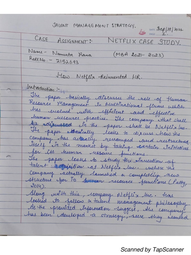 TMS Netflix Case Study | PDF