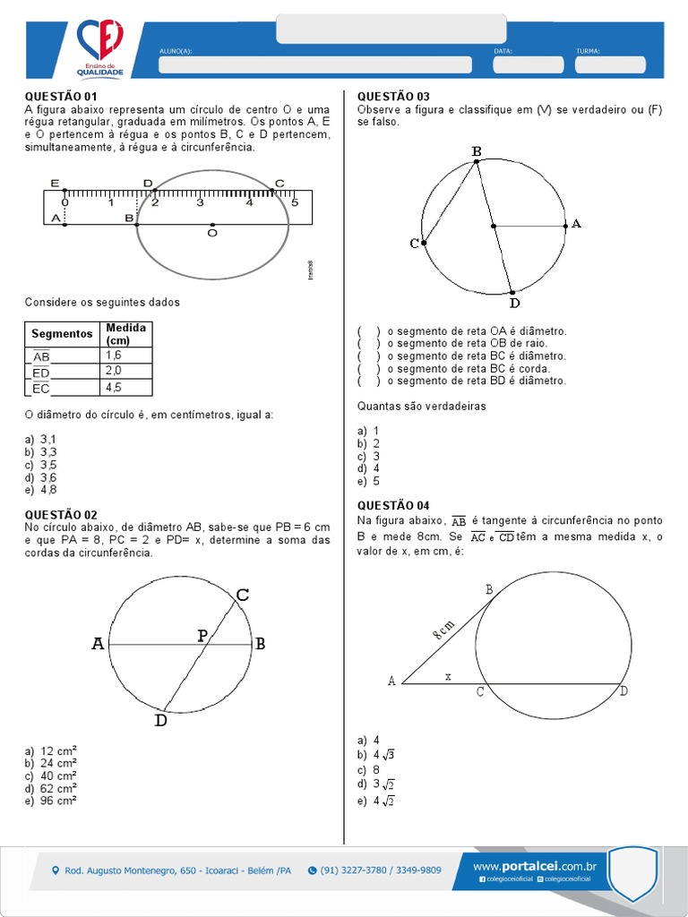 Matemática ABC | PDF | Círculo | Juros