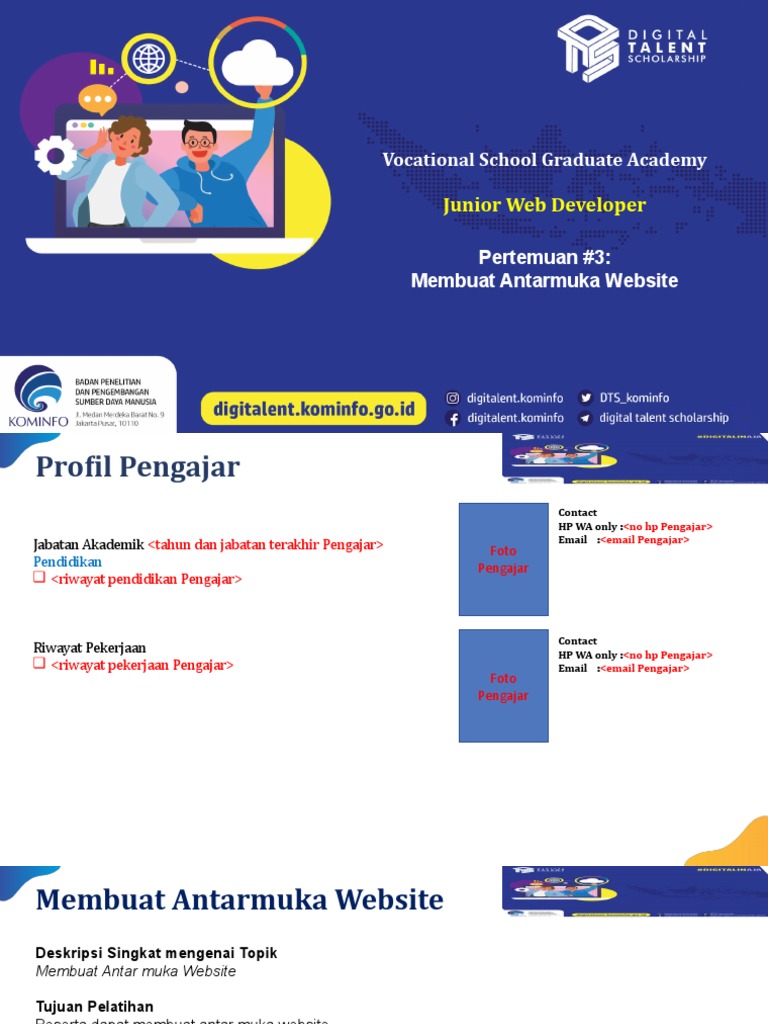 Membuat Antarmuka Website Dengan Bootstrap | PDF