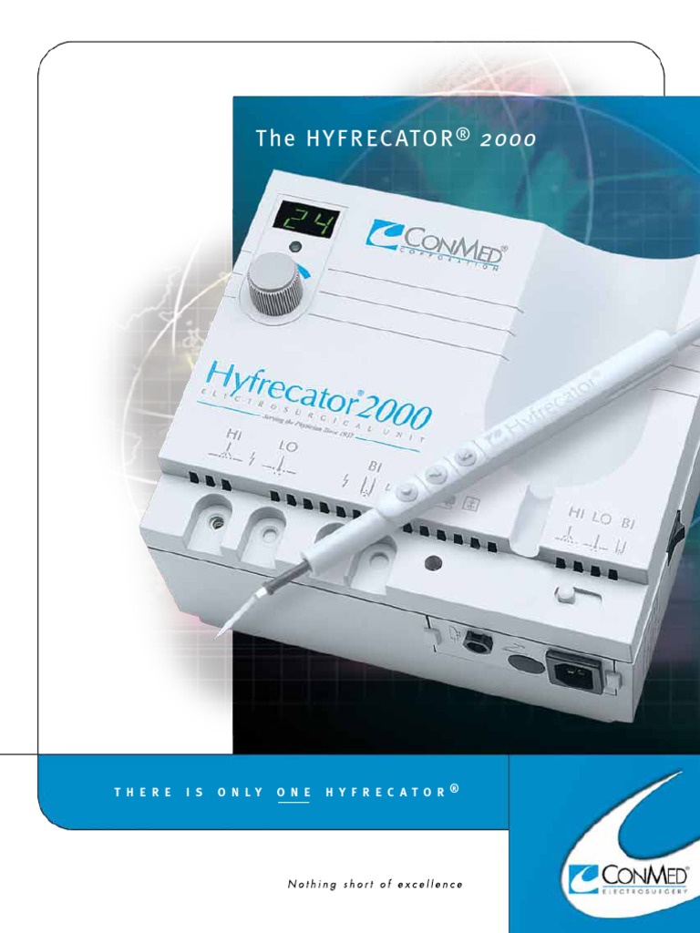 Hyfrecator 2000 Product Literature | PDF | Medicine | Medical Equipment