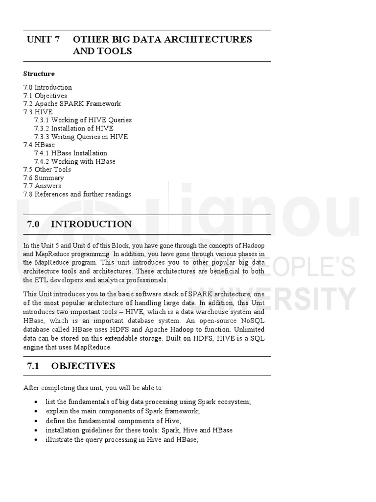 226 Unit-7 | PDF | Apache Spark | Apache Hadoop