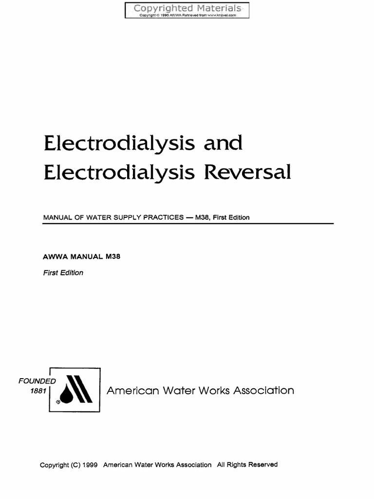 Awwa - Edi | PDF | Ion | Salt (Chemistry)
