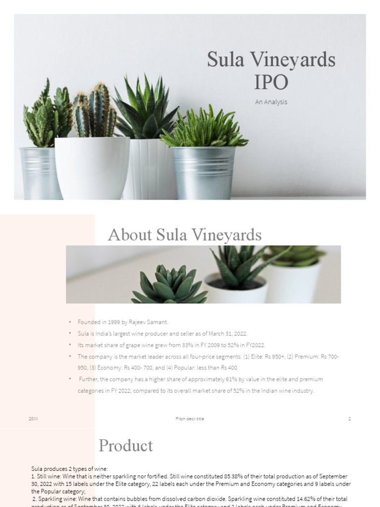 Sula Vineyards IPO Analysis | PDF | Retail | Wine