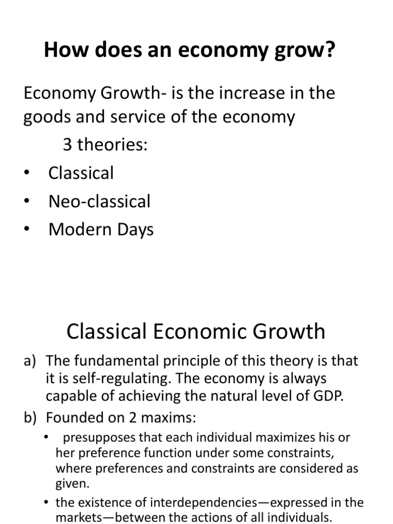 CHAPTER 2 - How Does An Economy Grow (PART 3) | PDF