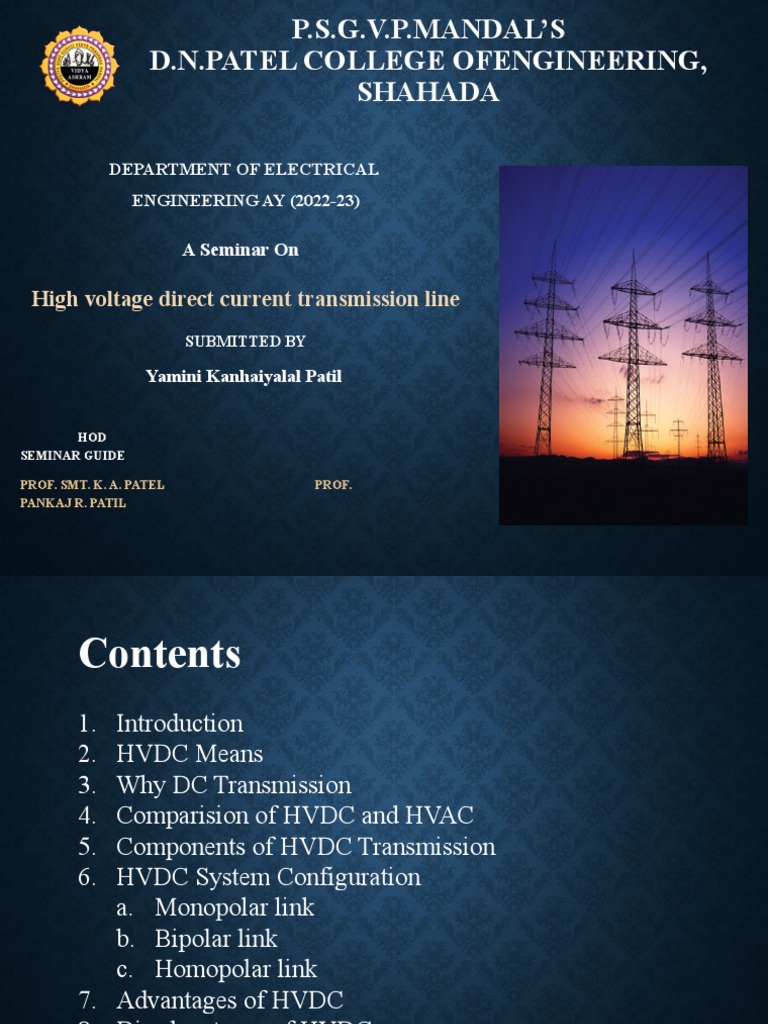 52 (High Voltage DC Transmission Line) | PDF | High Voltage Direct ...
