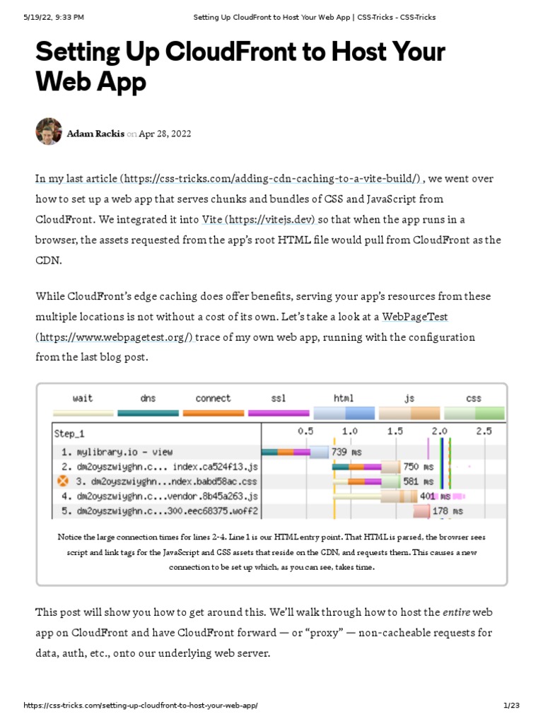 Setting Up CloudFront To Host Your Web App - CSS-Tricks - CSS-Tricks | PDF | World Wide Web ...