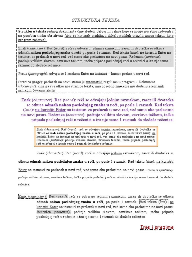 Struktura Teksta | PDF