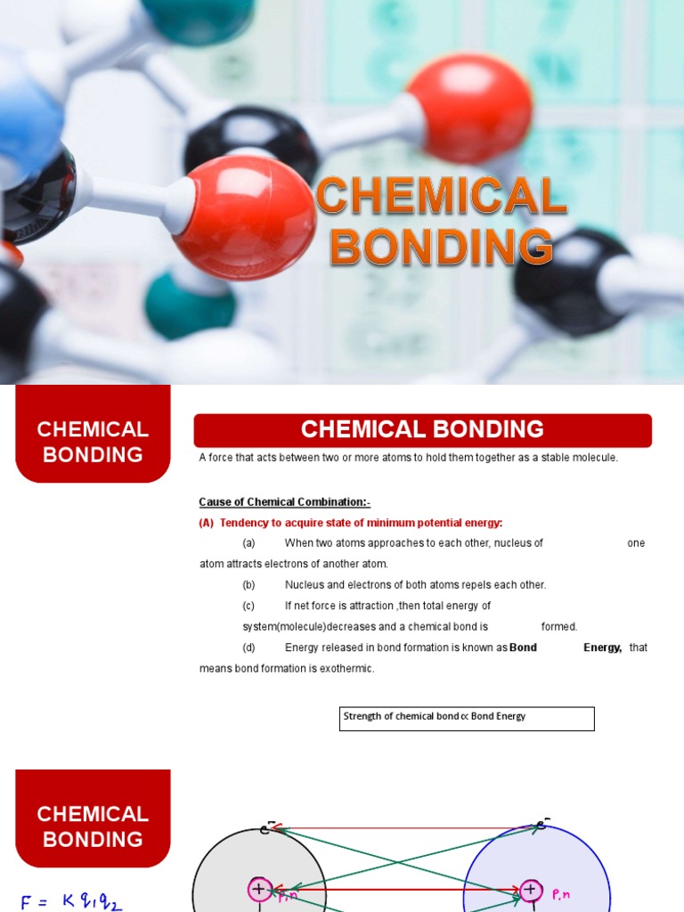 Chemical Bonding Notes | PDF | Ionic Bonding | Chemical Bond