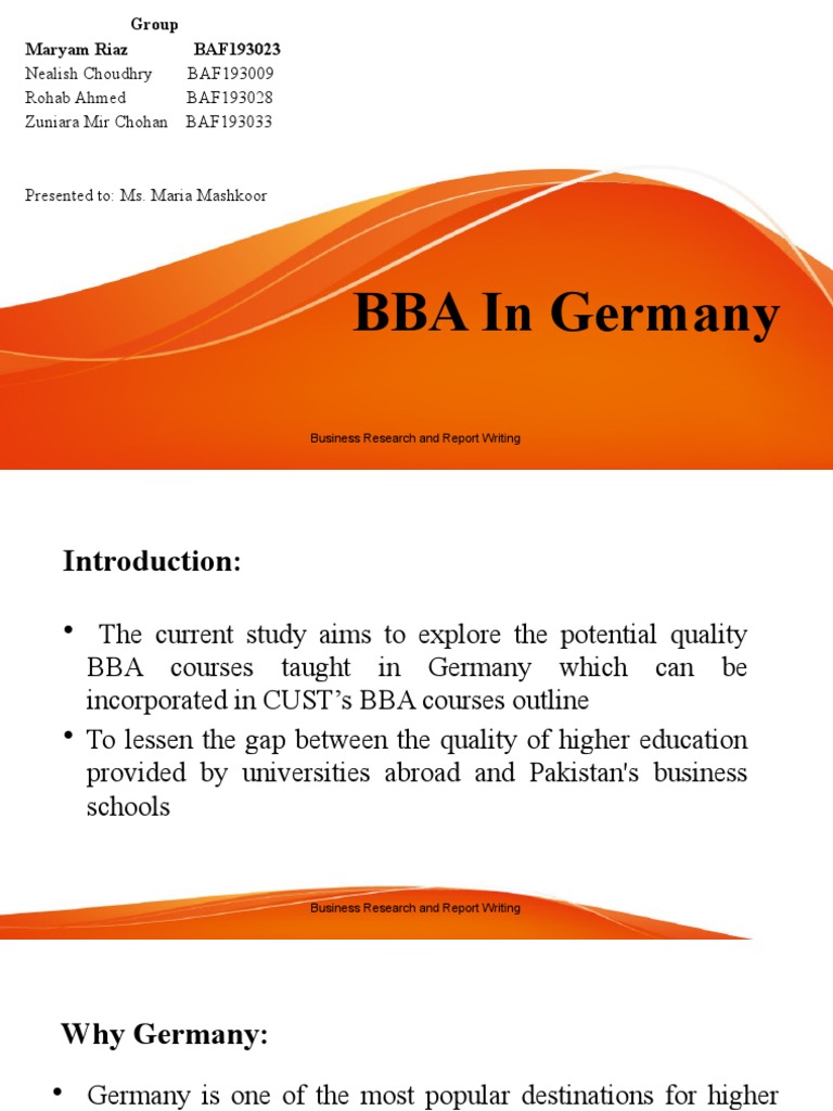 BBA in Germany | PDF | Strategic Management | Business Process