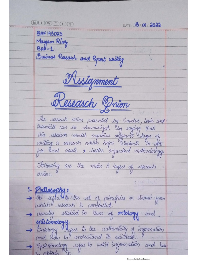 Research Onion | PDF