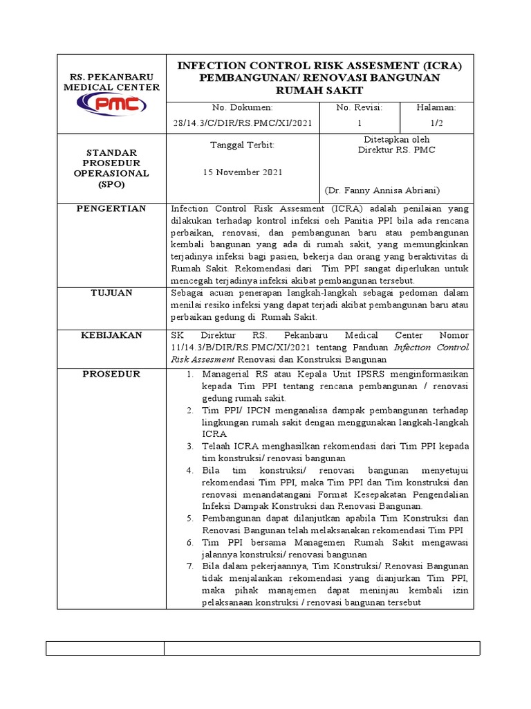 Spo Icra Renovasi | PDF