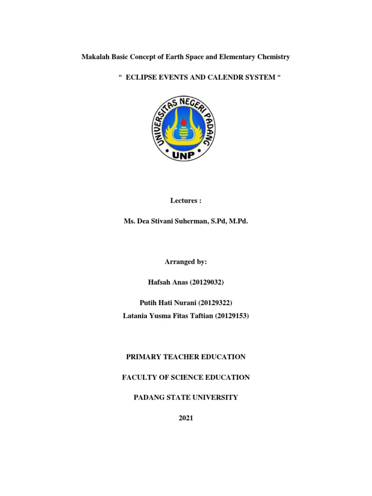 Paper Eclipse Event and Calendar System by Group 3 | PDF | Solar ...