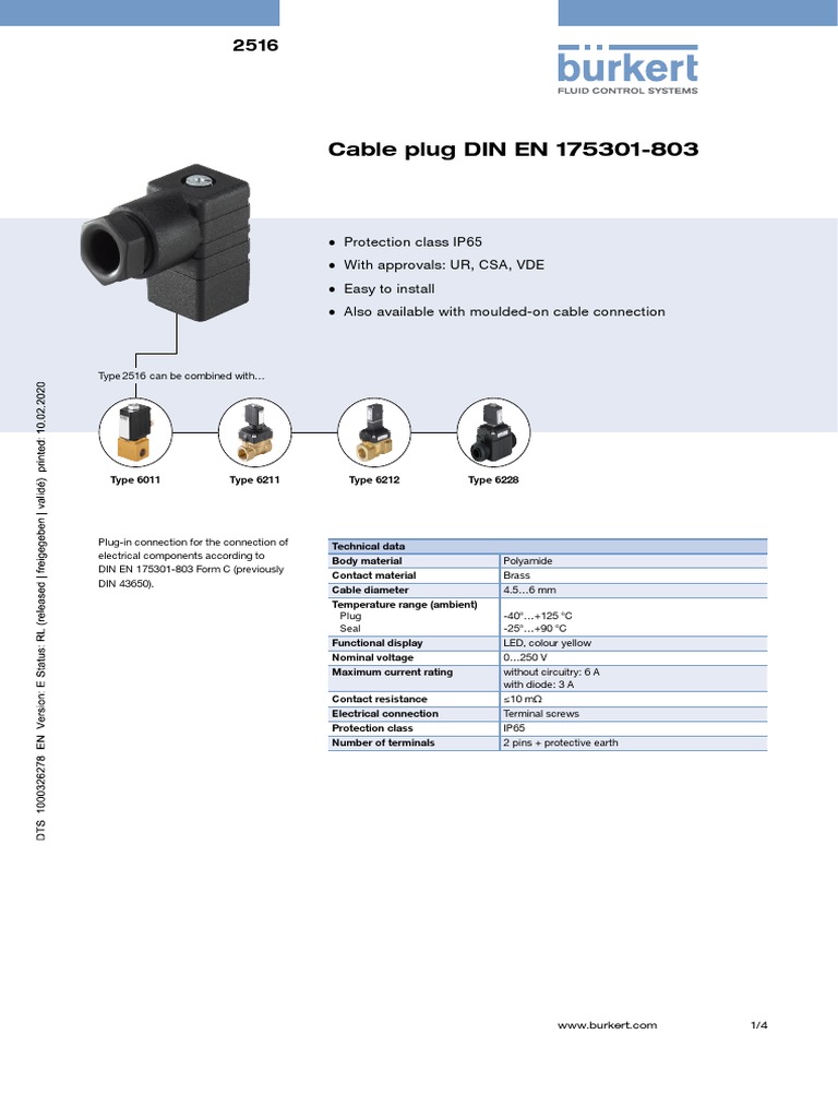 Cable Socket Per DIN EN 175301-803 | PDF | Electrical Connector | Ac ...