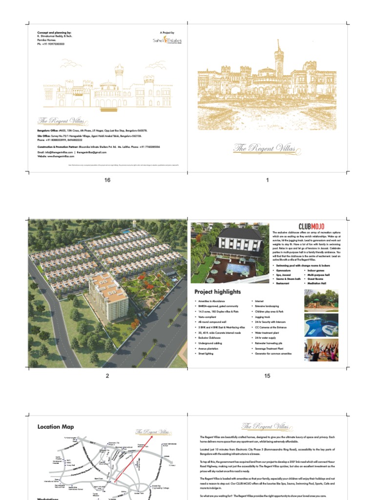 The Regent Villas Brochure | PDF | Door | Flooring