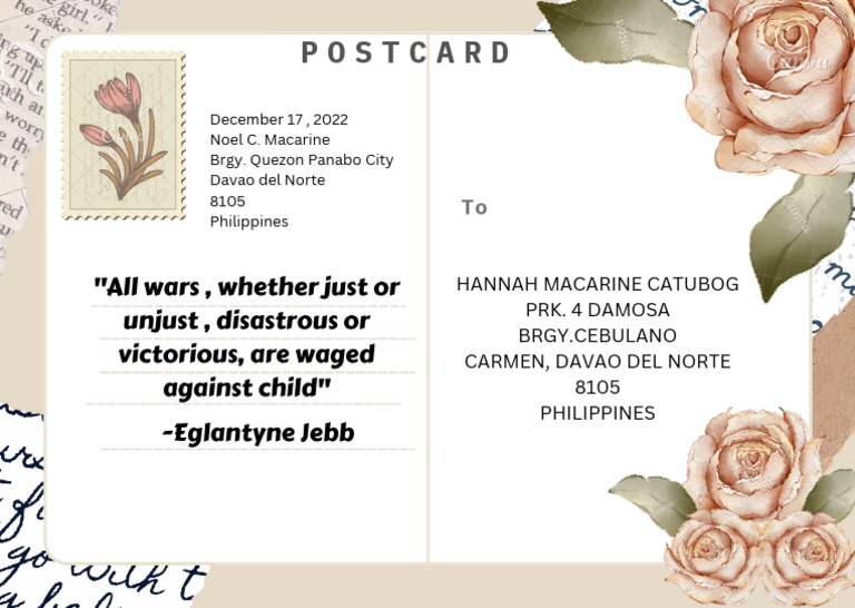Postcard 3 | PDF