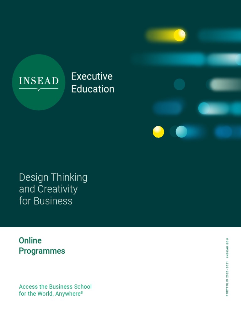 DTCB Brochure | PDF | Design Thinking | Creativity