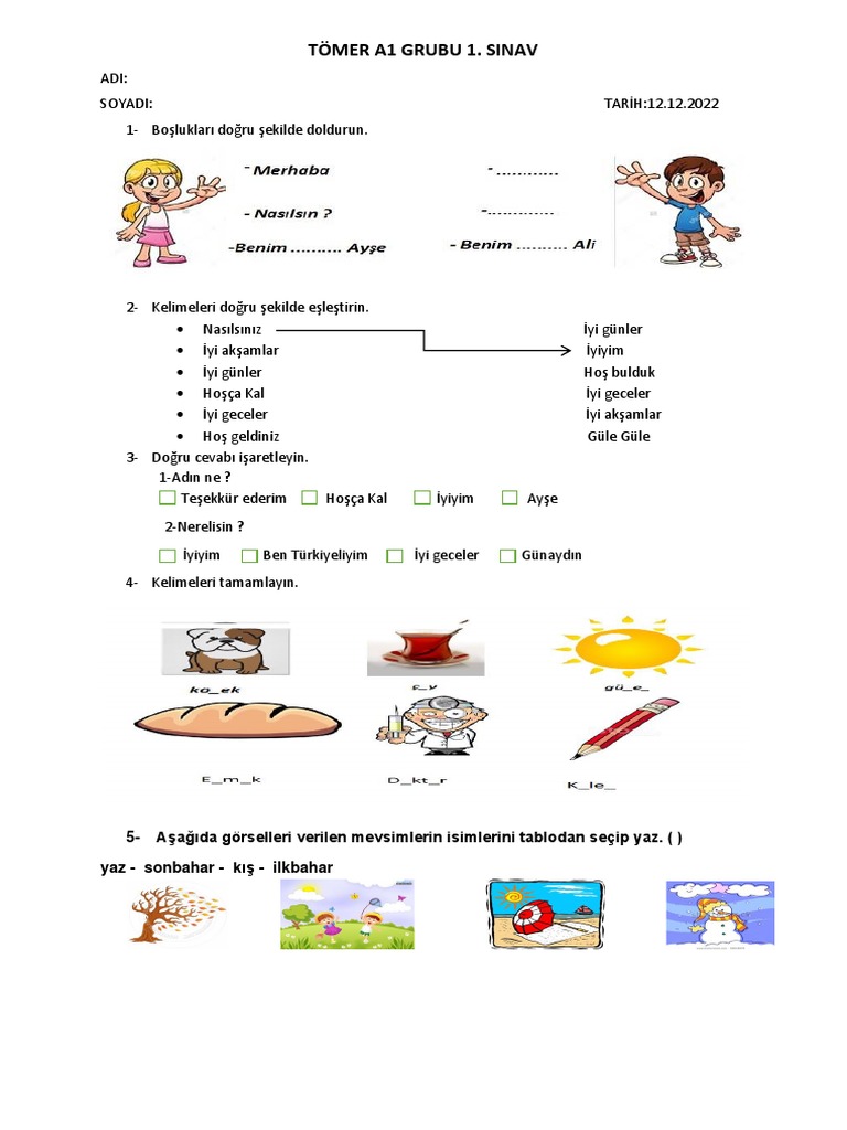 Sinav Kağidi | PDF