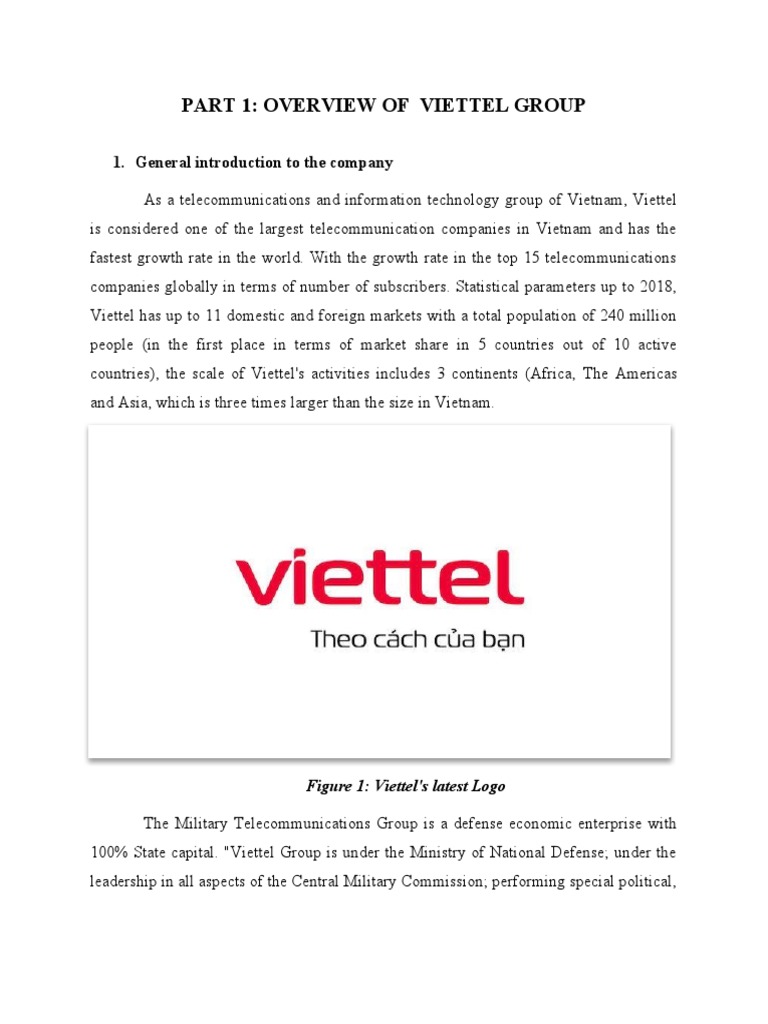 Overview of Viettel Group | PDF | Telecommunications | Service Industries