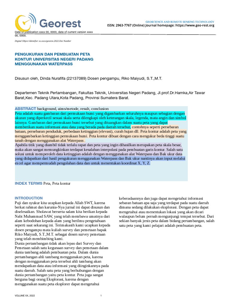 Jurnal Asli Dinda | PDF