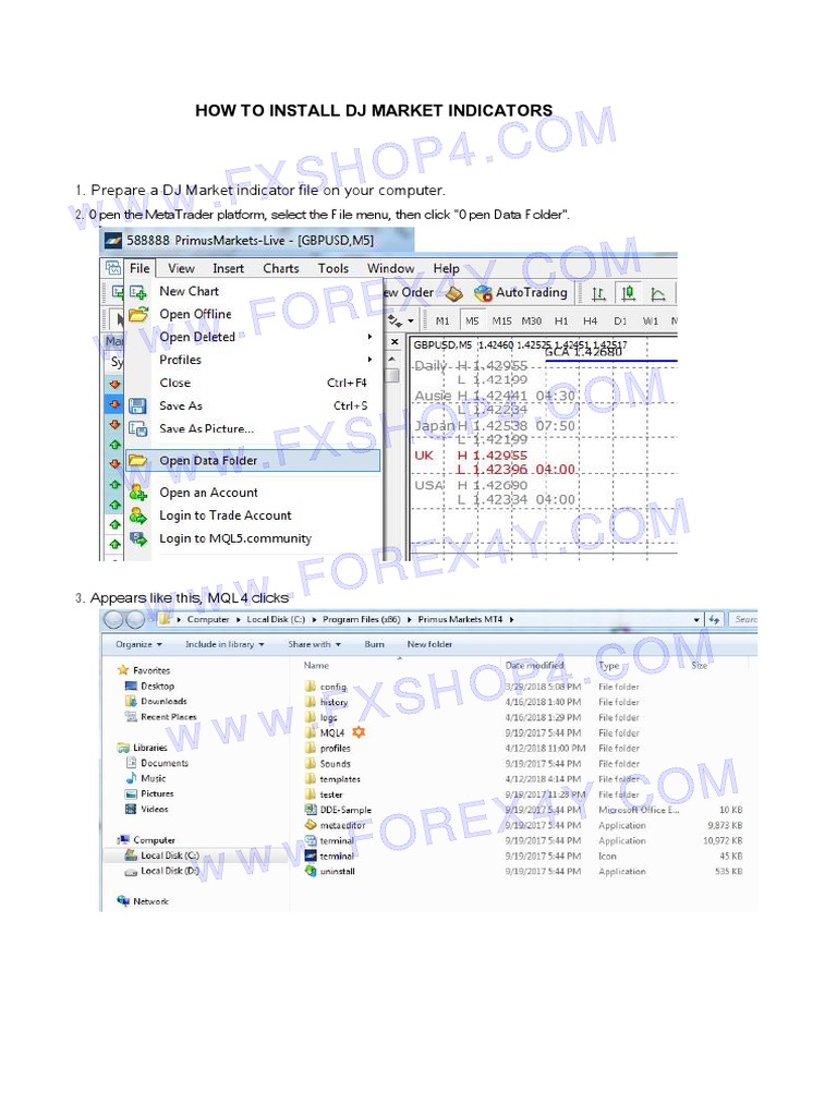 How To Install DJ Market Indicators | PDF | Computing Platforms | Computer File