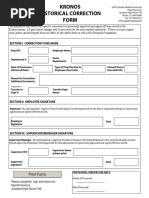 Kronos Time Edit Form | PDF | Signature | Authentication
