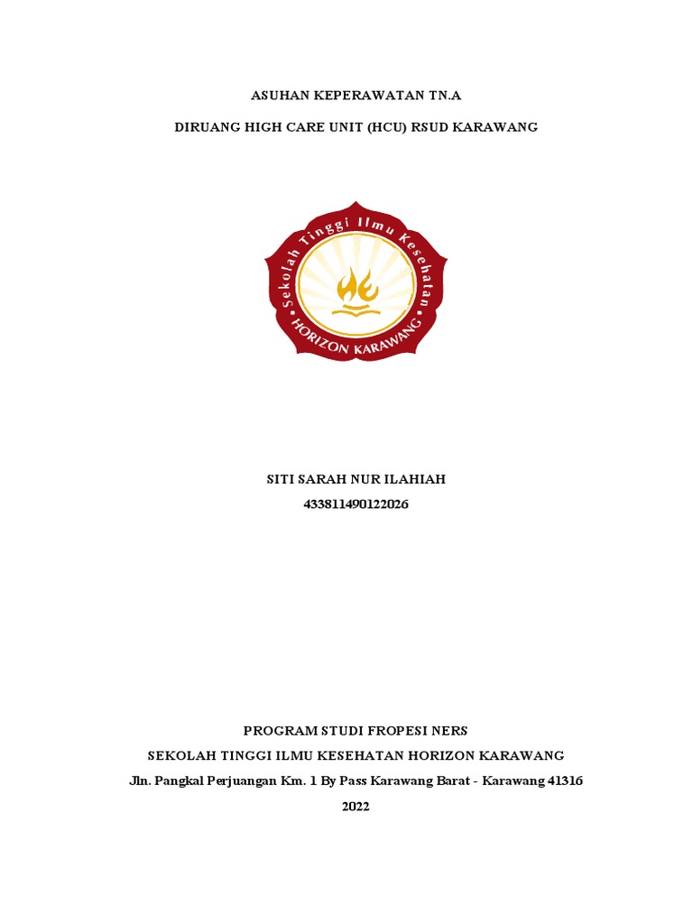 Penulisan Format ASKEP Kritis | PDF