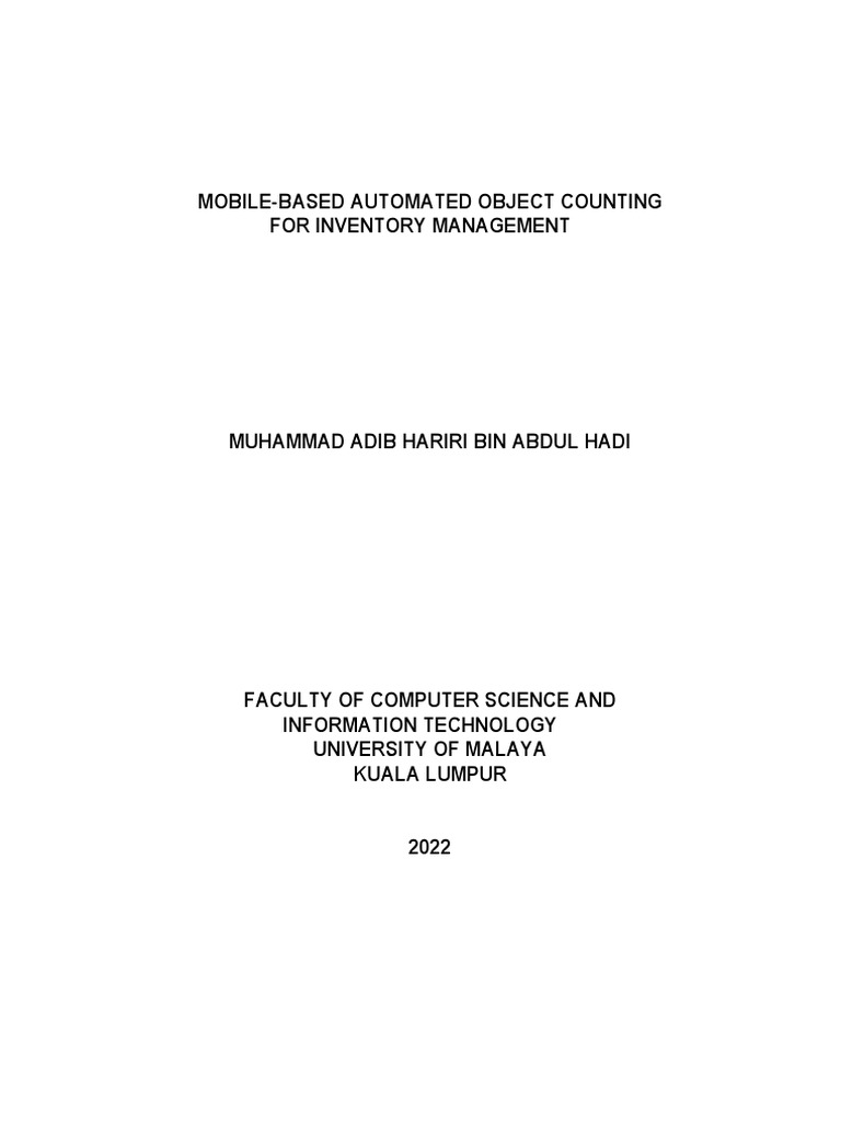 Muhammad Adib Hariri - Final Year Project | PDF | Icon (Computing) | Mobile App