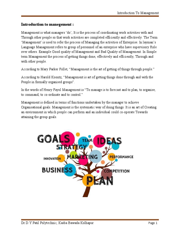 Manegment Project | PDF | Employment | Goal