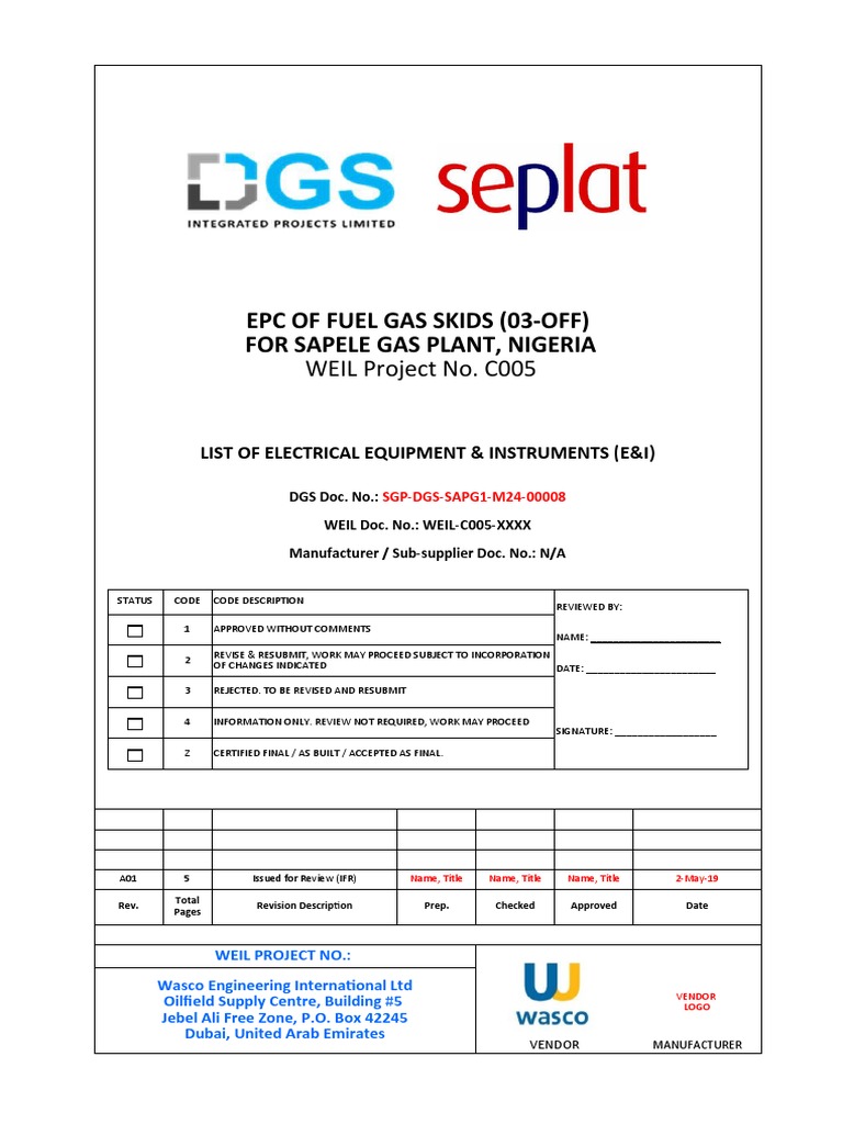 Ex Register Template | PDF | Valve | Equipment