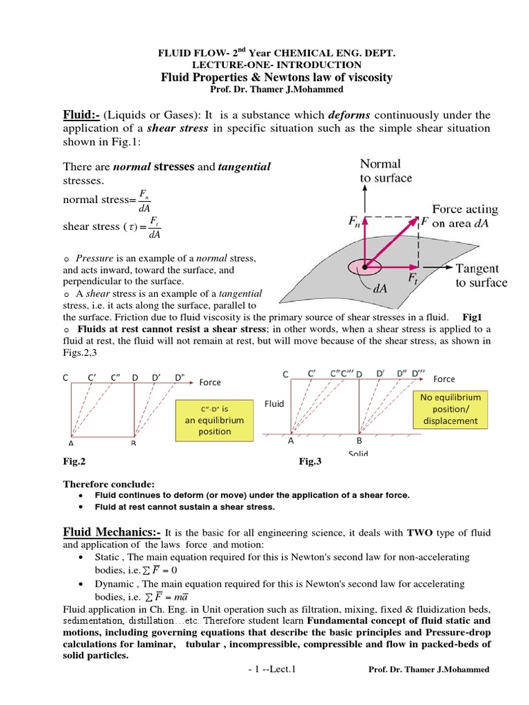 Fluid Properties and Viscosity Basics | PDF | Fluid Mechanics | Viscosity
