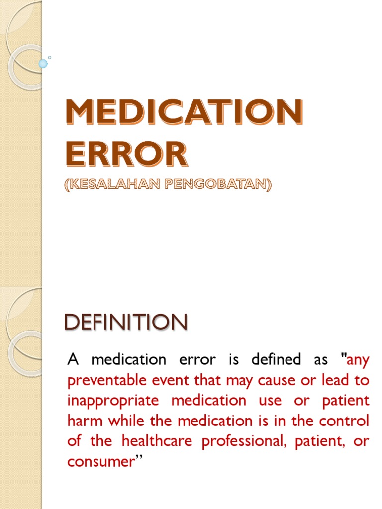 Medication Error | PDF