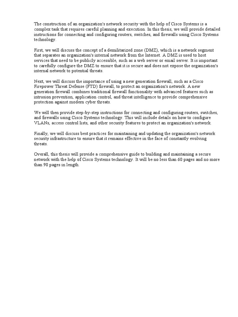 Constructing a Secure Network Infrastructure Using Cisco Systems: A Comprehensive Guide to ...