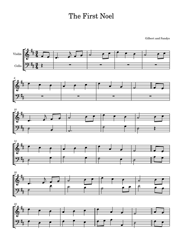 The First Noel Sheet Music | PDF