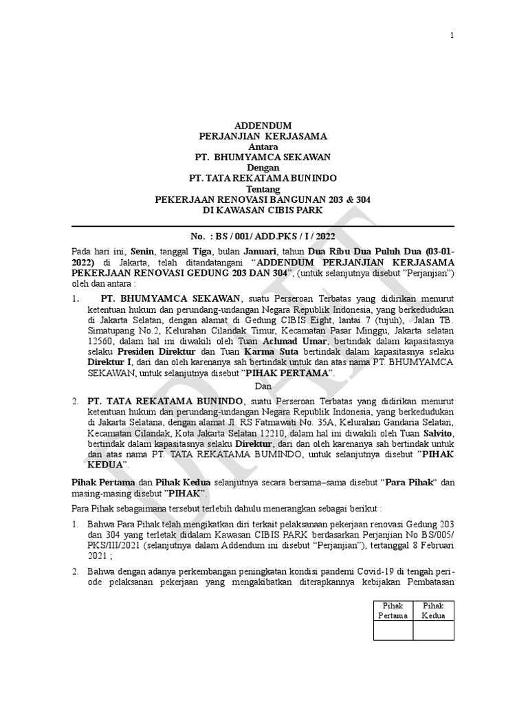 Addendum 203 304 | PDF