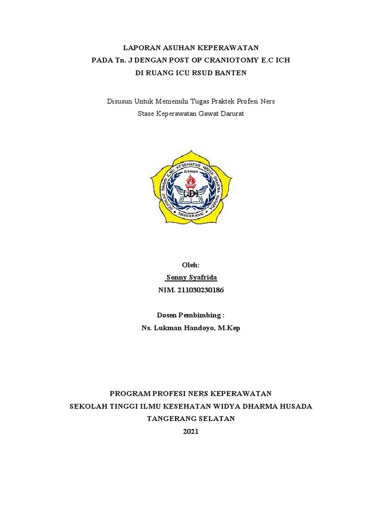 ASKEP Post Op Craniotomy | PDF