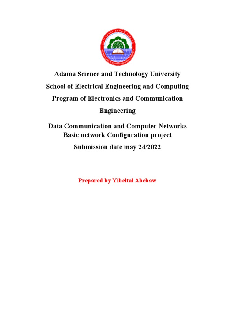 Data Communication Project For 4th Year ECE Student | PDF | Router (Computing) | Network Switch