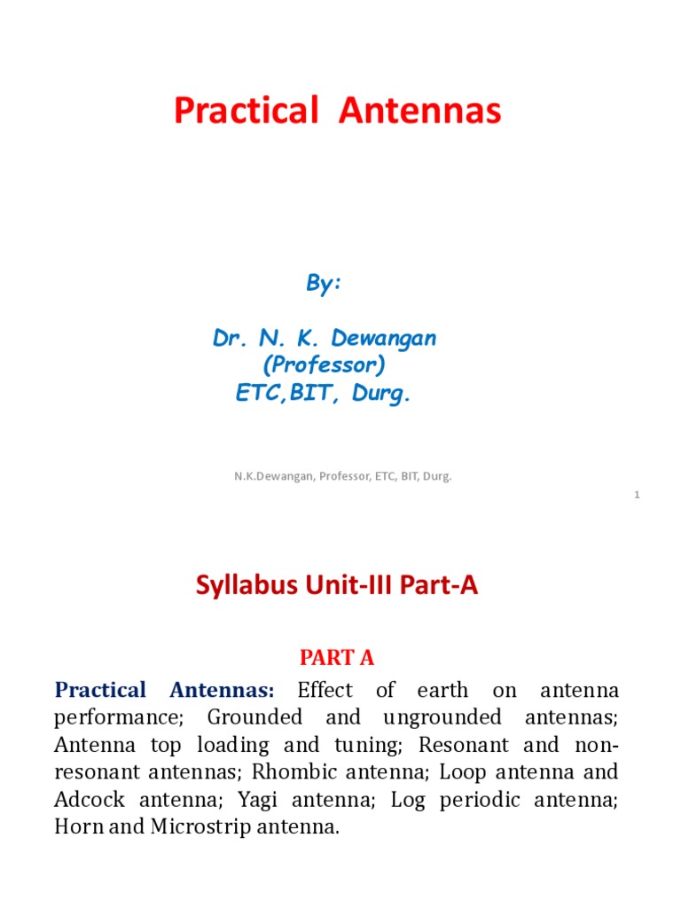 Practical Antenna Part A | Download Free PDF | Antenna (Radio) | Electricity