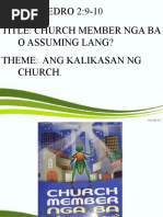 Tagalog Christian Sermon Outline | PDF