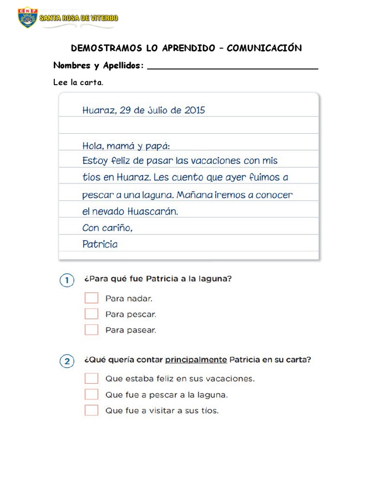 Demostramos Lo Aprendido | PDF