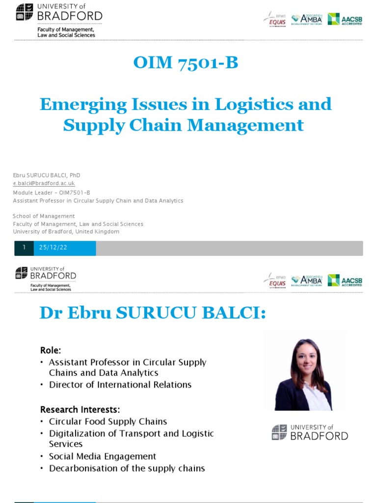Lecture-1 Understanding Logistics and SCM-2.v1 (1) - 1 | PDF | Supply Chain | Supply Chain ...