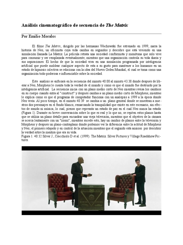 Análisis Cinematográfico The Matrix 2.0 | PDF